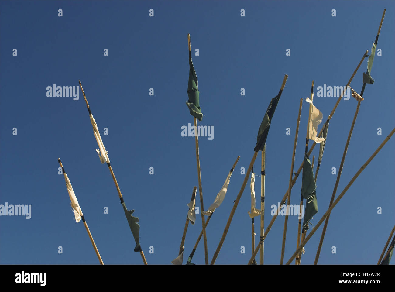 Swimming buoys, pennants, Pervalka, national park health resort broad ...