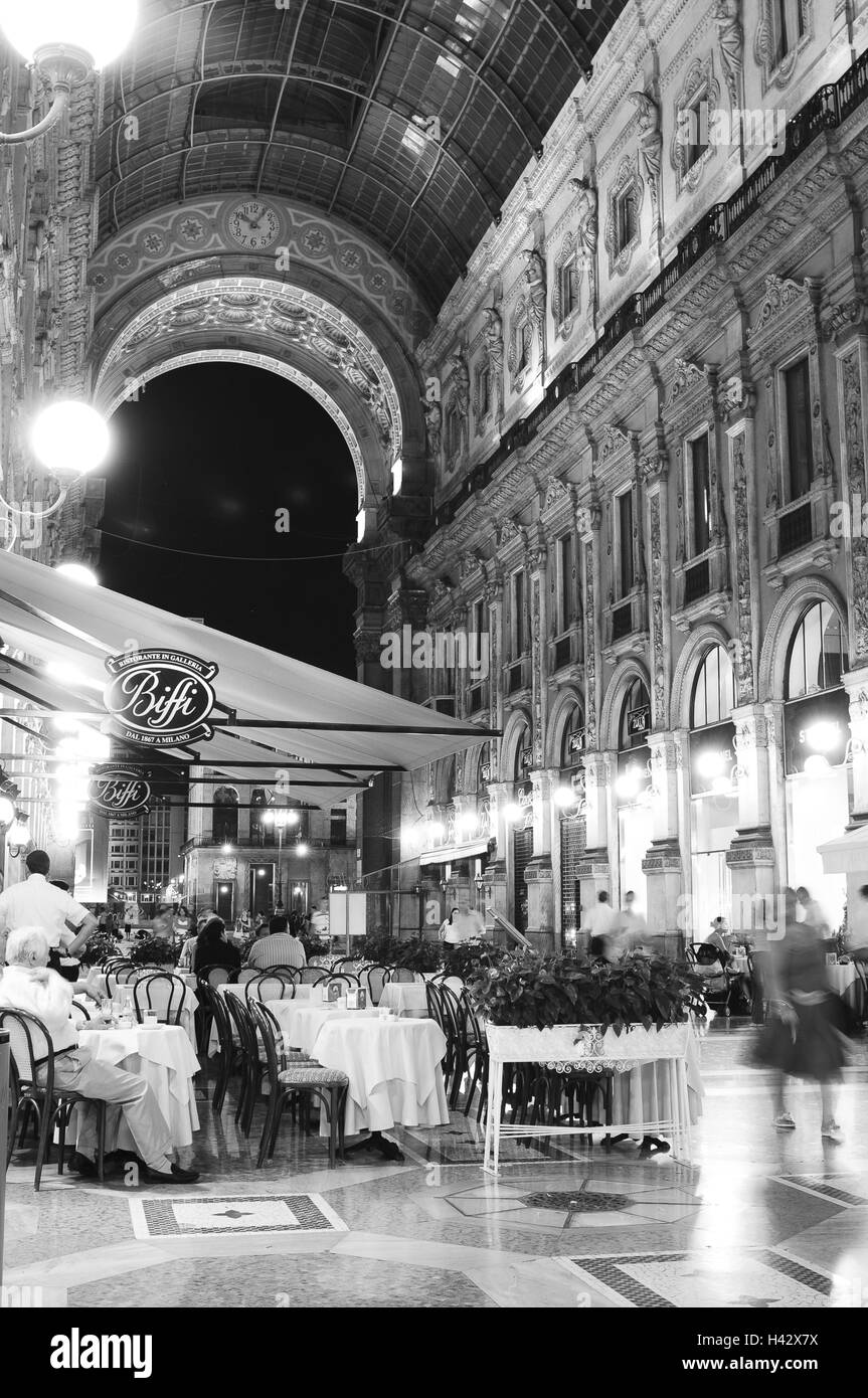 Italy, Milan, Galleria Vittorio Emanuele 2., restaurant 'Biffi ...