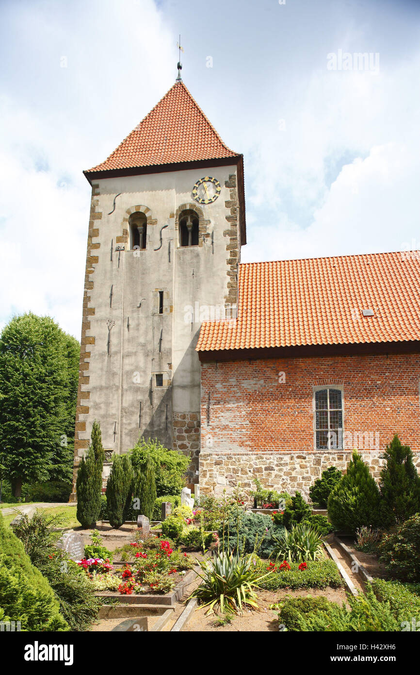 Schwanewede-new churches, church Stock Photo - Alamy