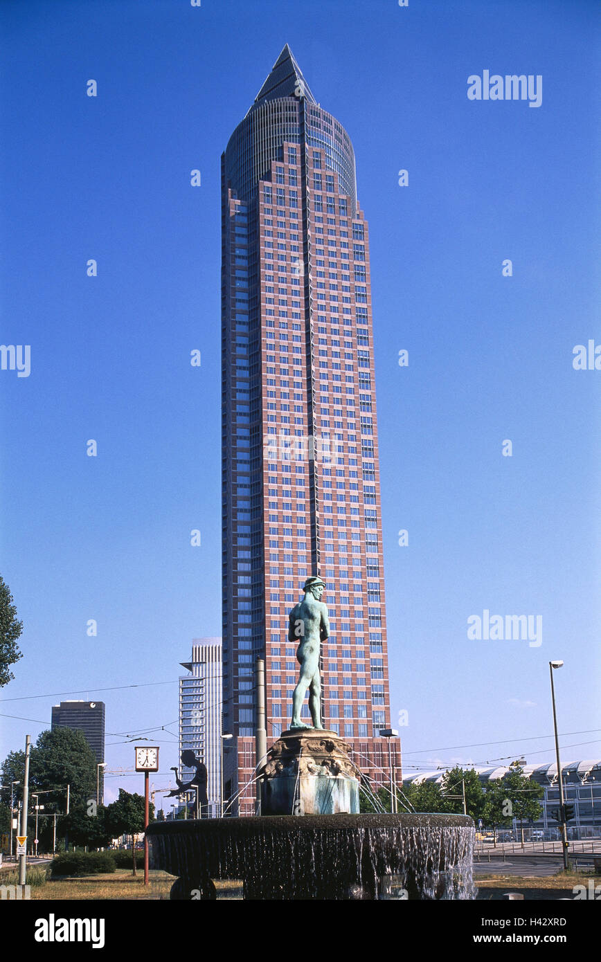 One builds Germany, Frankfurt on the Main, tower at the exhibition ...