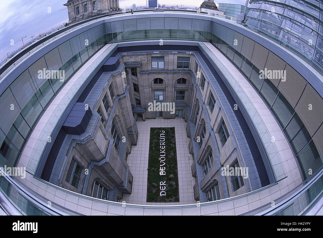 Germany, Berlin, government district, Reichstag, inner courtyard, St ...