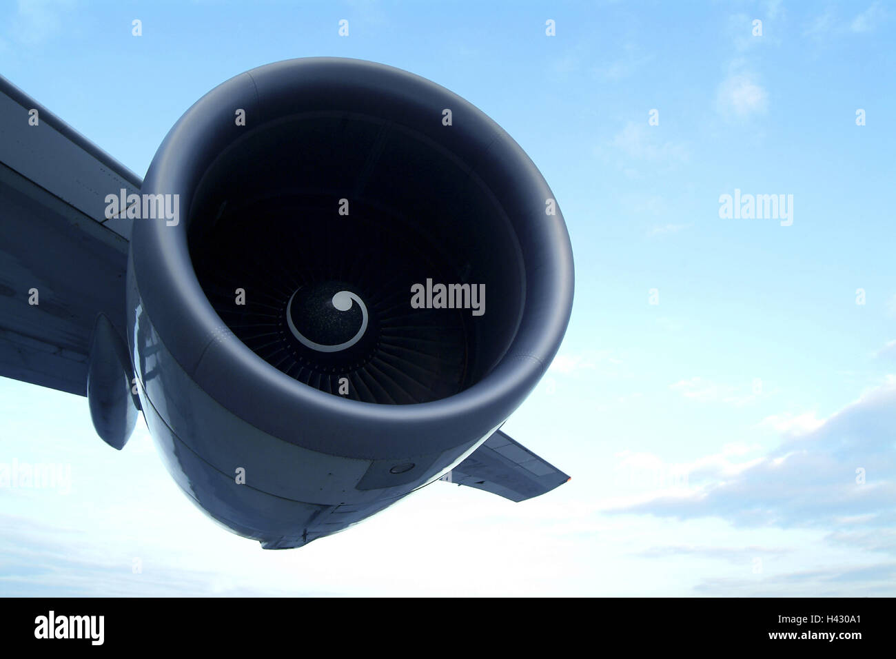 Airplane, Boeing 747-400, detail, engine, traffic airplane, aircraft ...