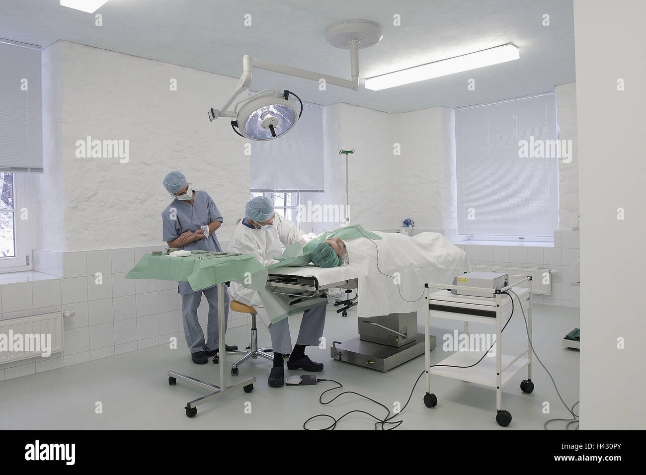 Operating theatre, op. doctor, assistant, patient, treatment hospital ...