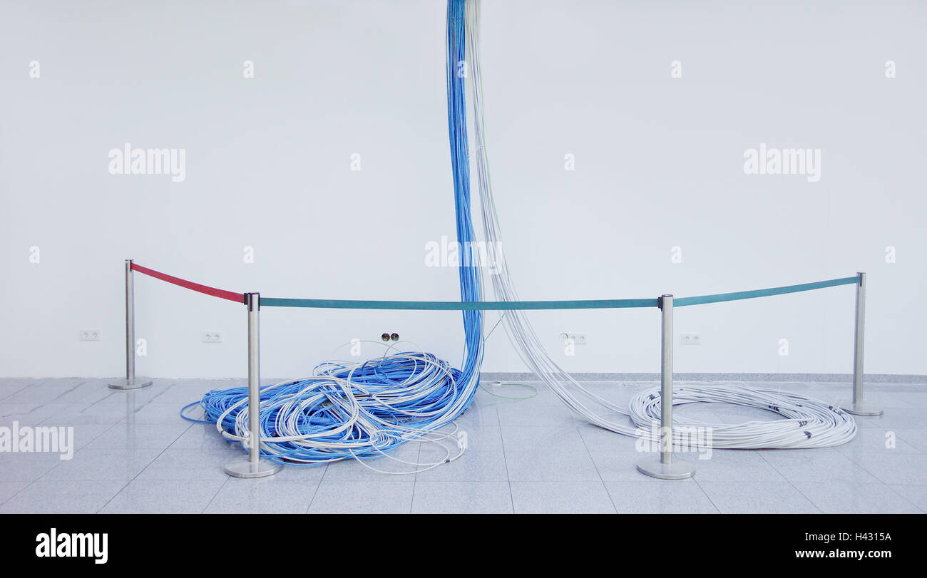 Buildings, wall, cable ropes, Closing off, Fence, demarcation ...