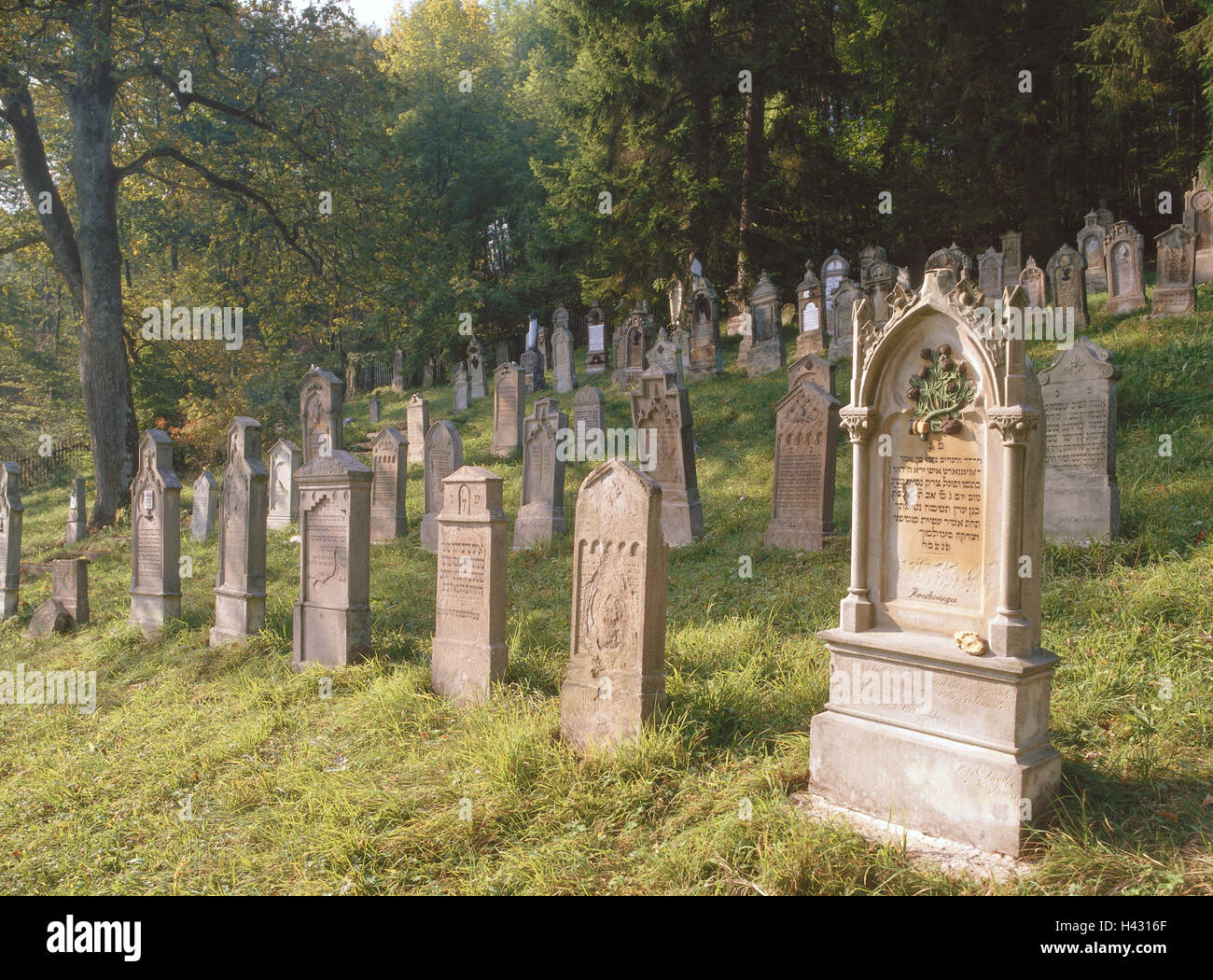 Germany, Baden-Wurttemberg, Buttenhausen, Jewish cemetery, Europe ...