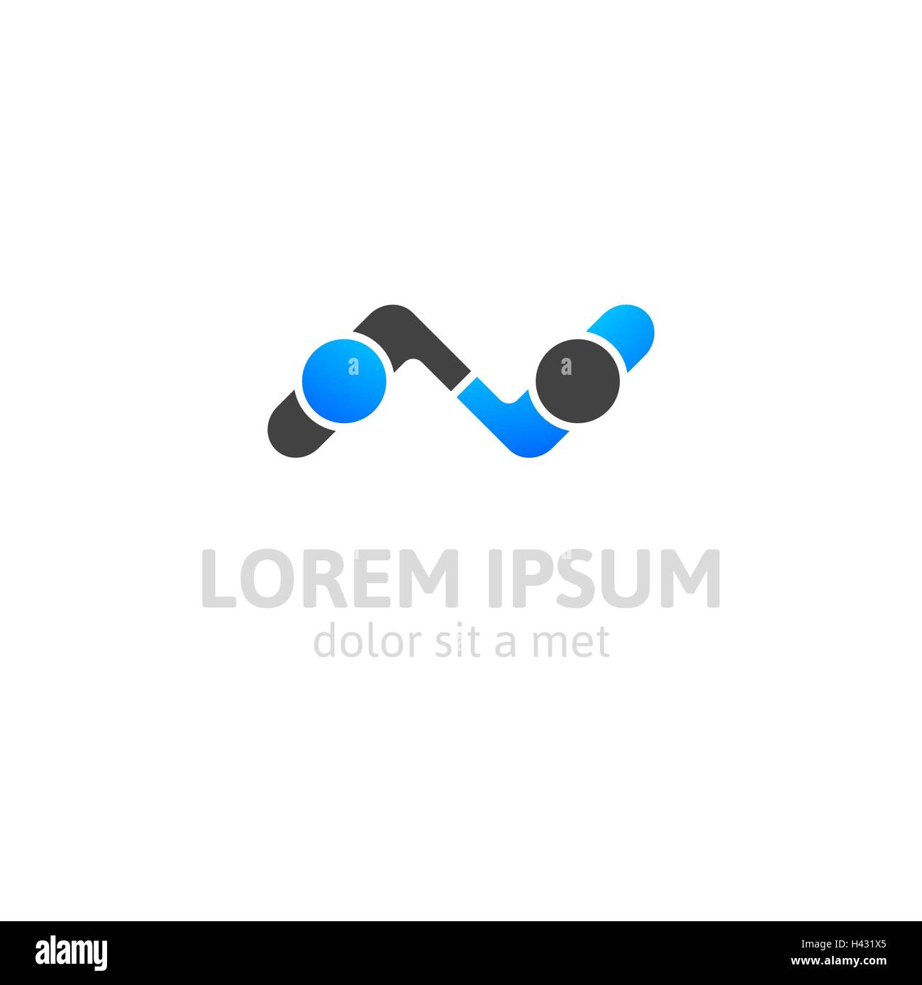 Handshake abstract logo vector design template Stock Vector Image & Art ...