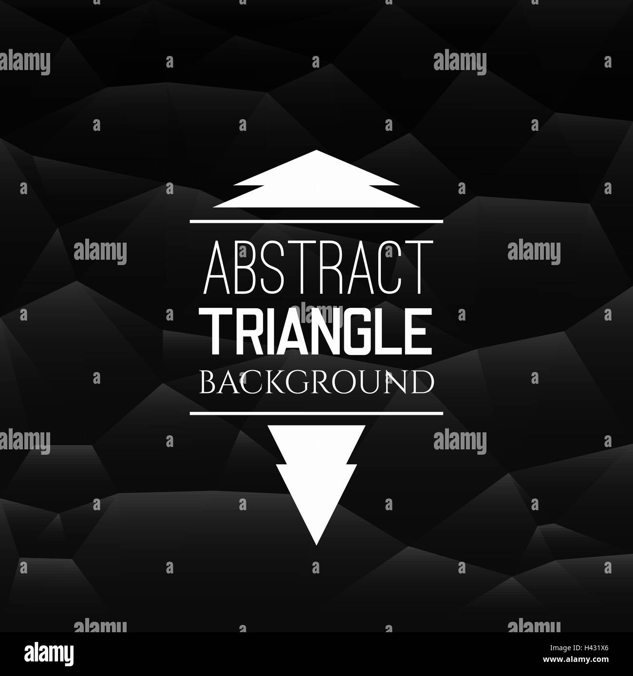 Geometric triangles template brochure Black and White Stock Photos ...