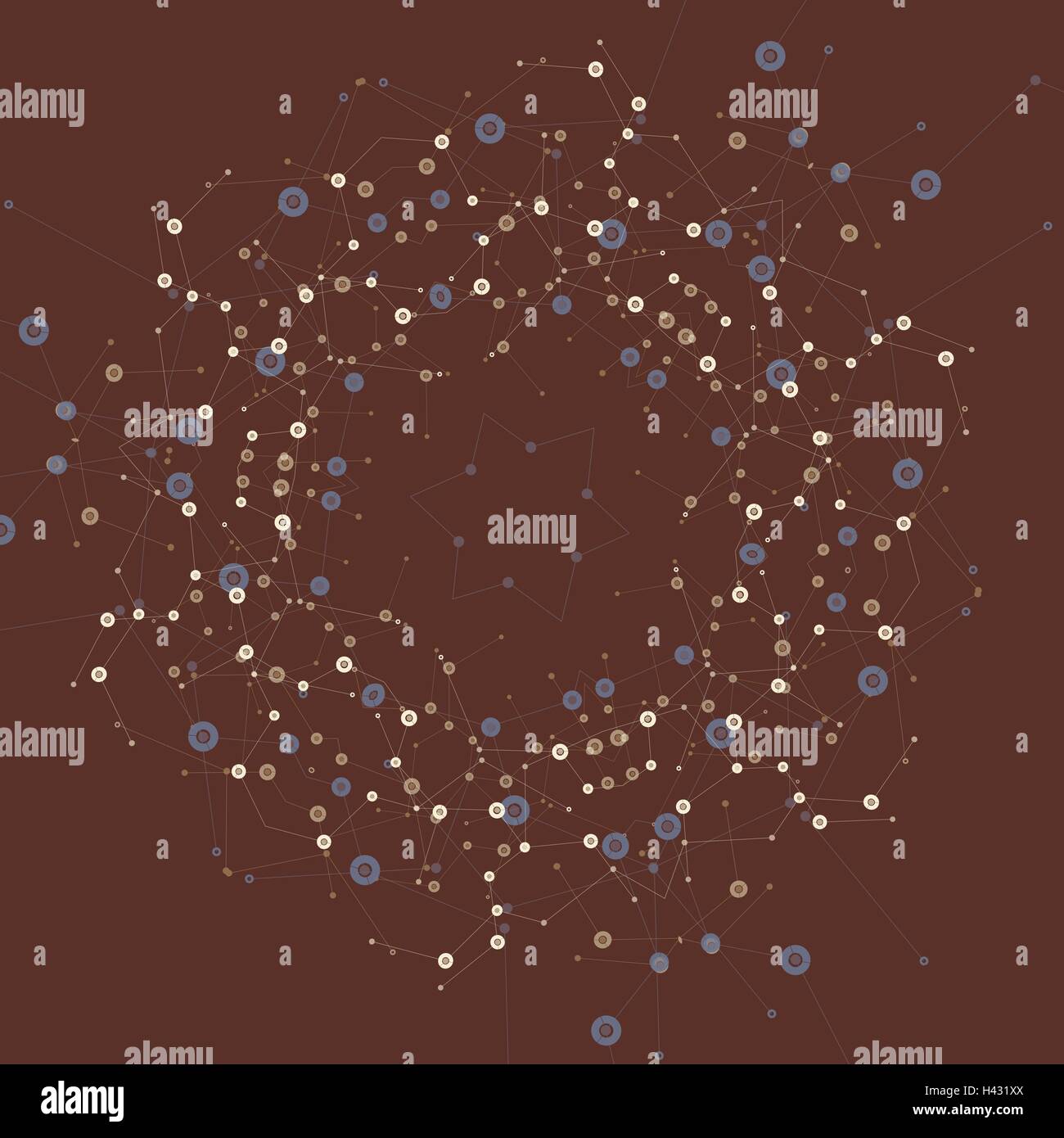 Abstract idea design in connect style. Vector network background Stock ...