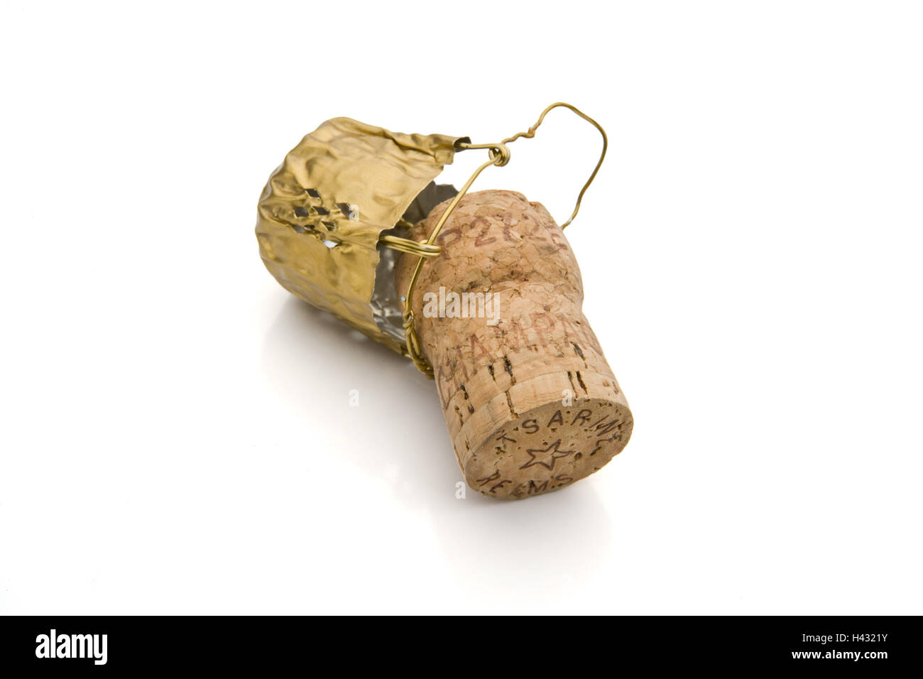 Champagne corks, Manchette, cut outs Stock Photo - Alamy