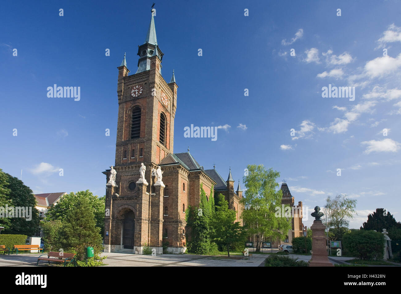 Austria, Lower Austria, Modling, Church on sunny day Stock Photo - Alamy