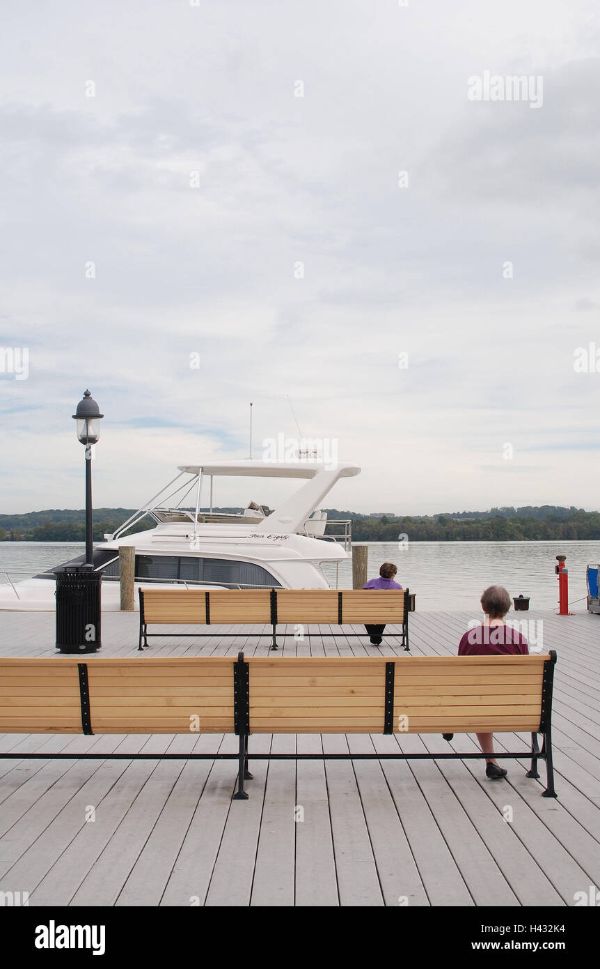 USA, Washington, old town, harbor, boat Stock Photo - Alamy