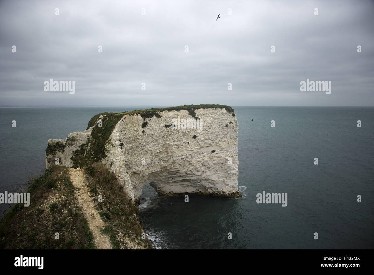 Great Britain, south narrow country, law coast, cliffs, Old Harry's ...