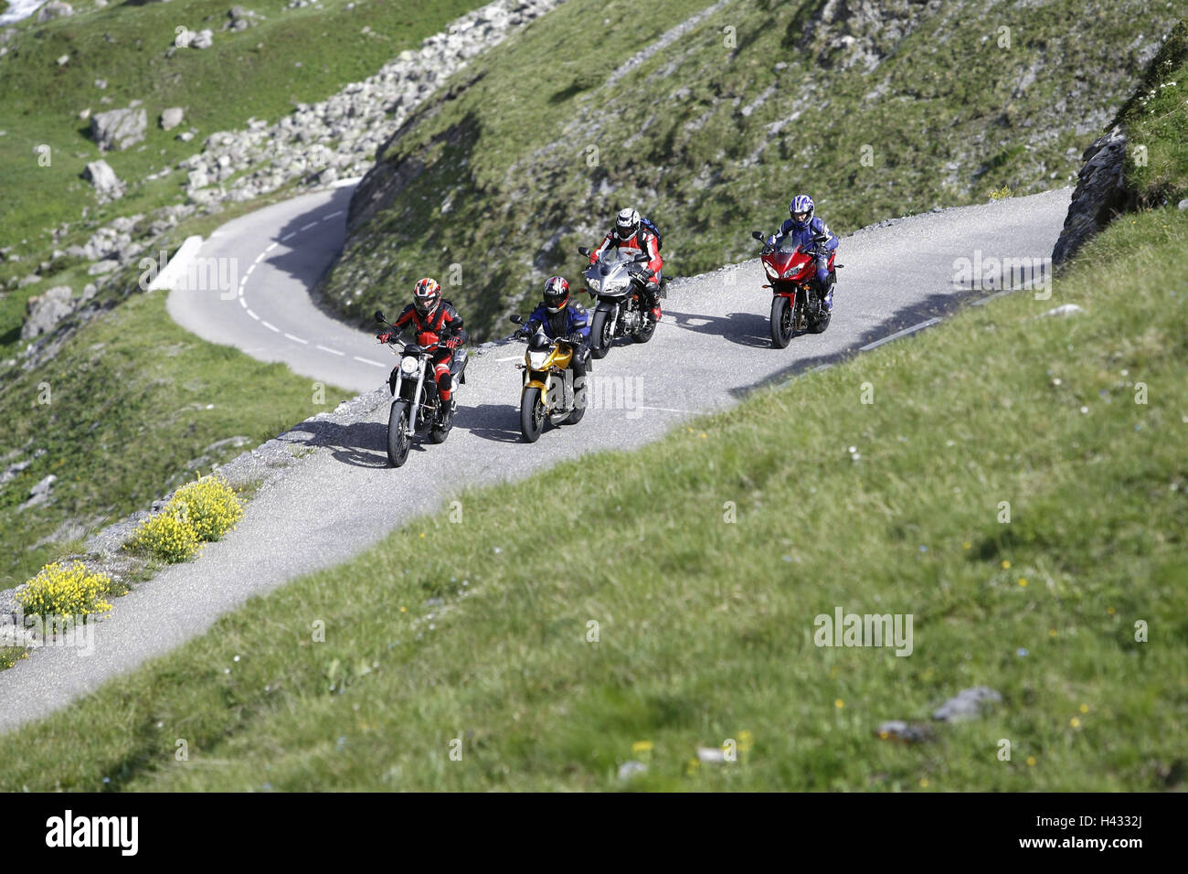 Motorcycles, 4th formation Stock Photo - Alamy