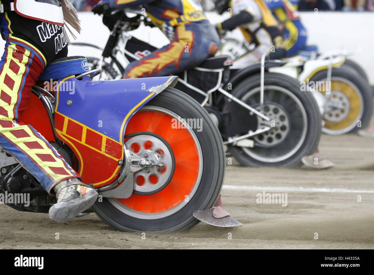 Motorcycle Speedway Pfaffenhofen, start Stock Photo - Alamy