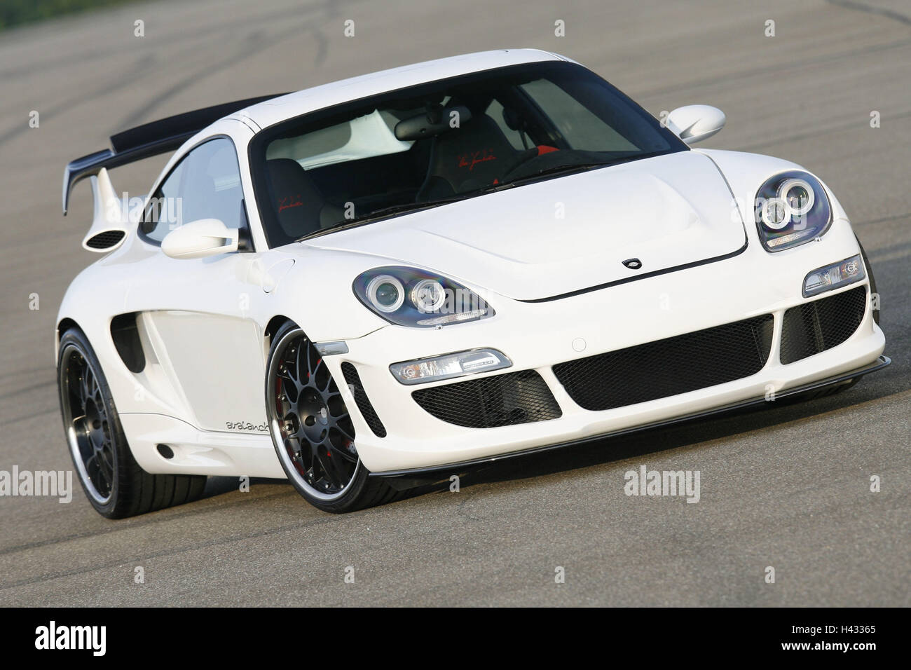 Gemballa Porsche, Avalanche, white, diagonally, front view, aslant ...