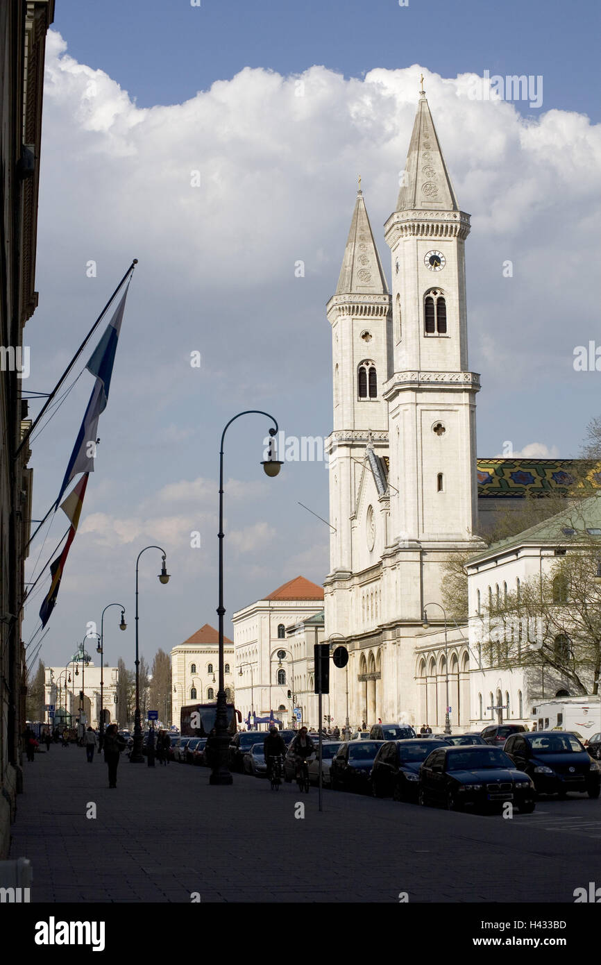 Ludwig's church, Munich, Bavaria, Germany Stock Photo - Alamy