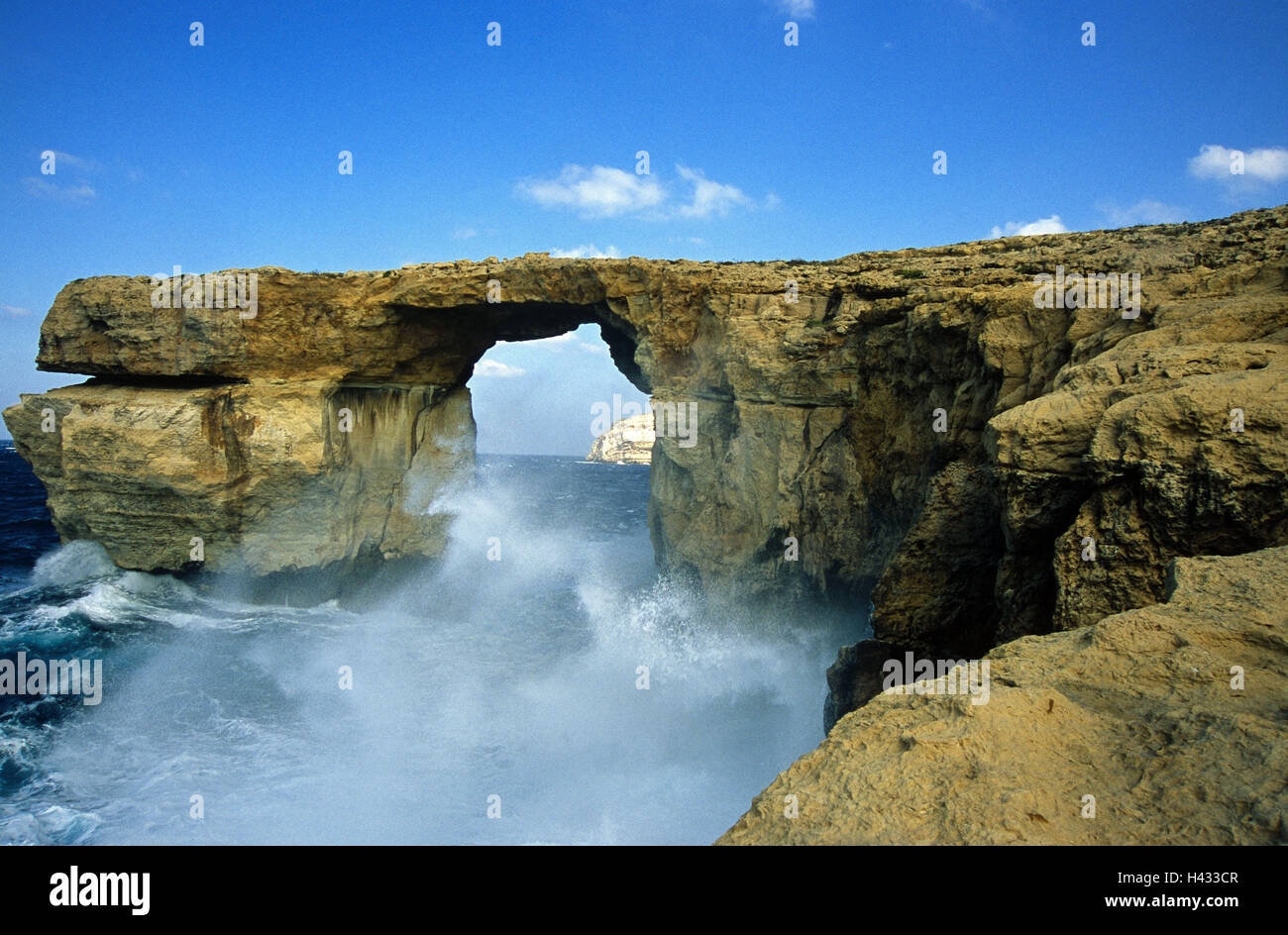 Azure window gozo malta rock formation hi-res stock photography and ...