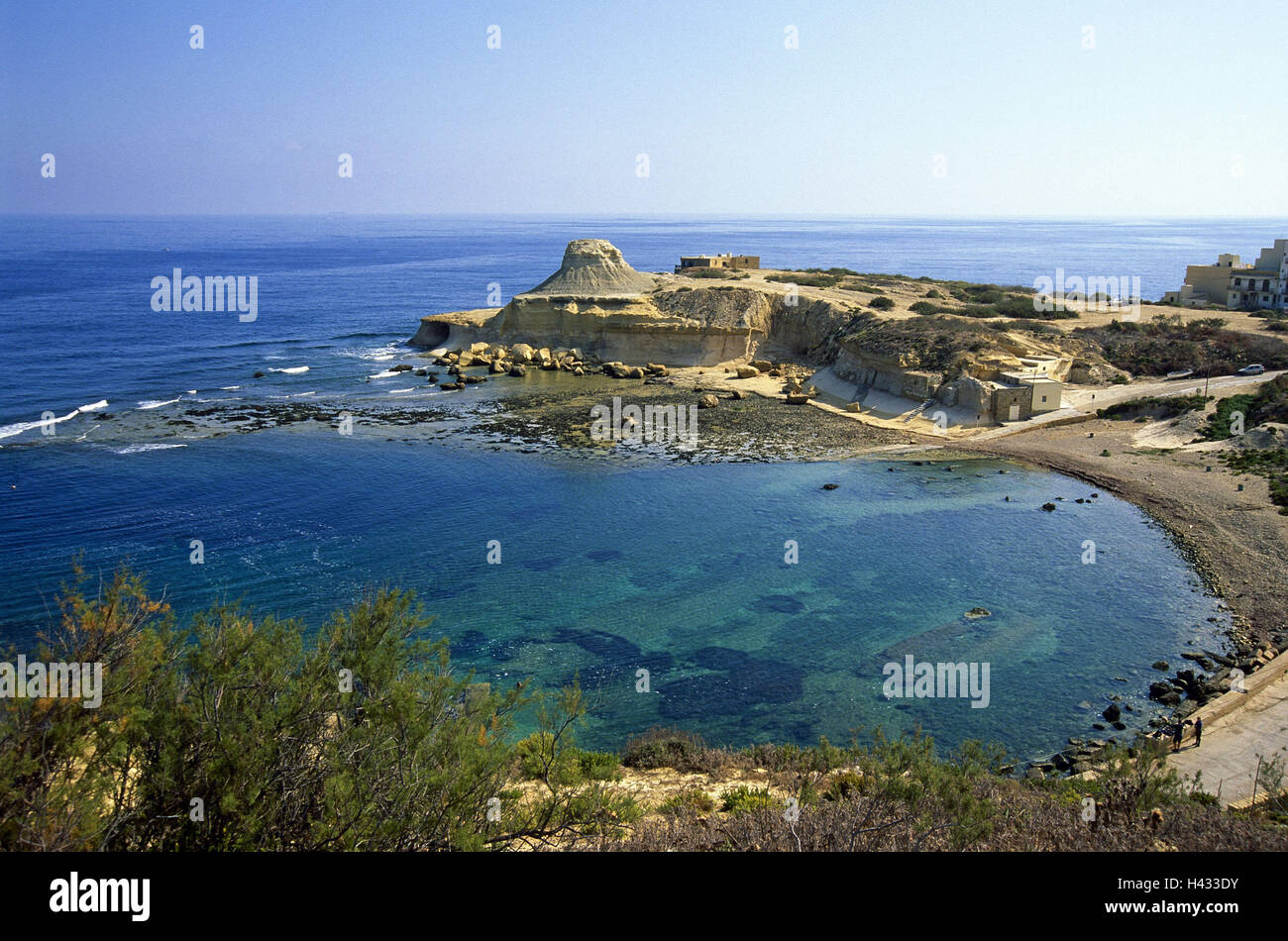 Malta, island Gozo, Qbajjar, bile coast, island state, Mediterranean ...