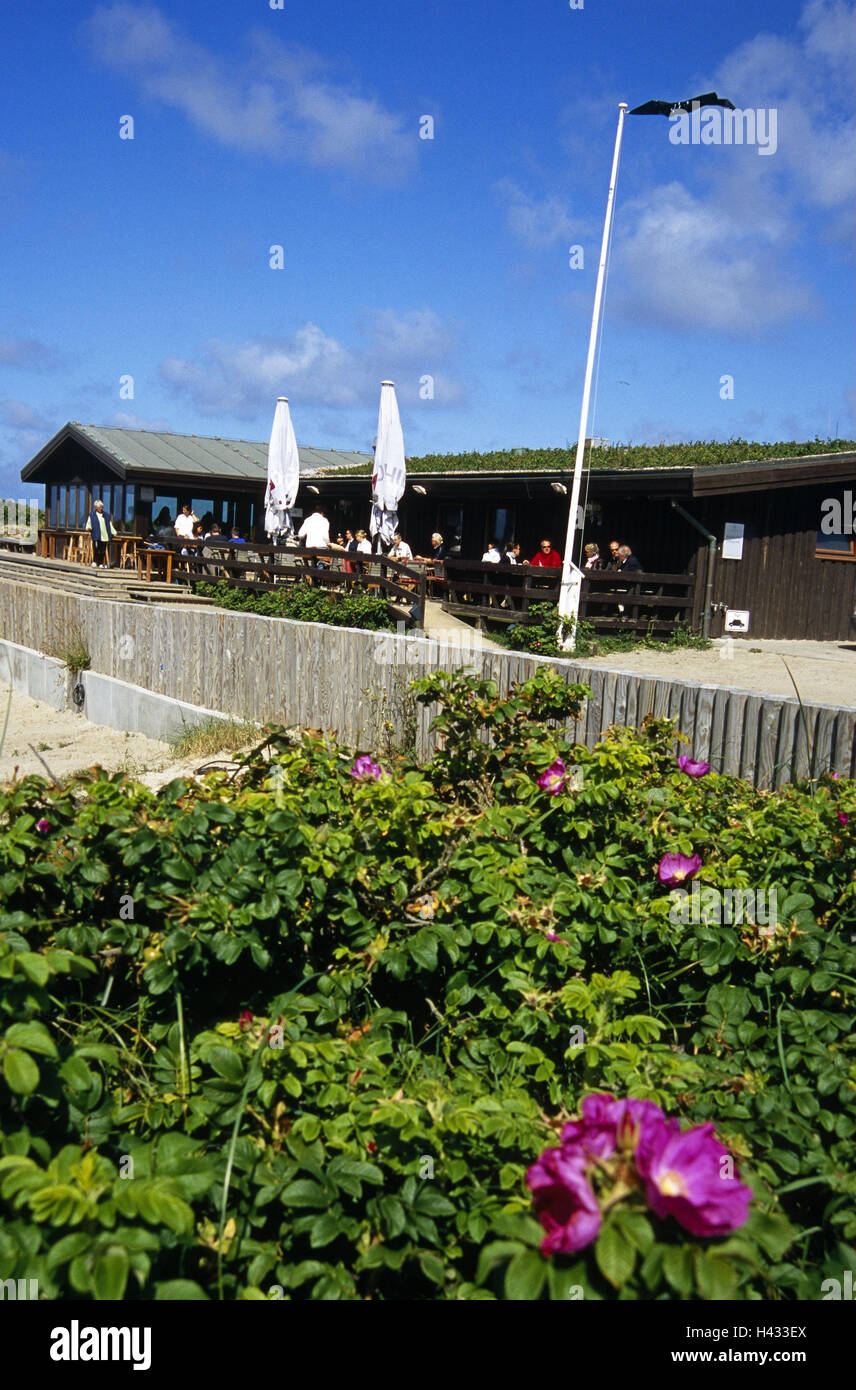 Germany, Sylt, Rantum, beach bar, summer, North Germany, North Sea ...