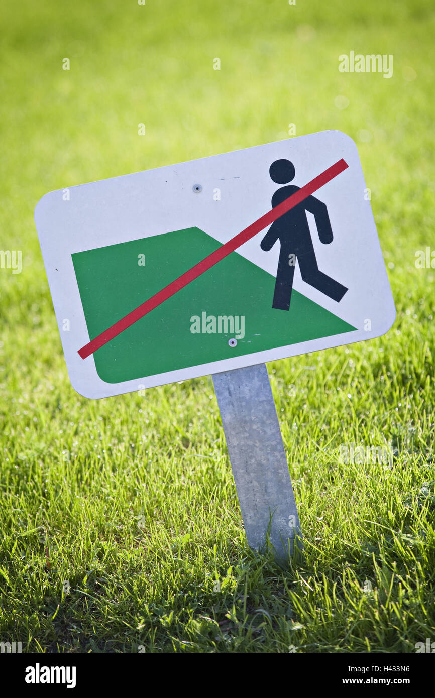 Turfs, sign, icon, 'embarrassed forbade' Stock Photo - Alamy