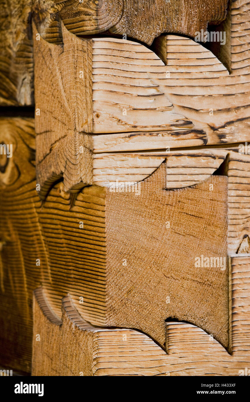 wooden, detail, dovetailing, structure Stock Photo - Alamy