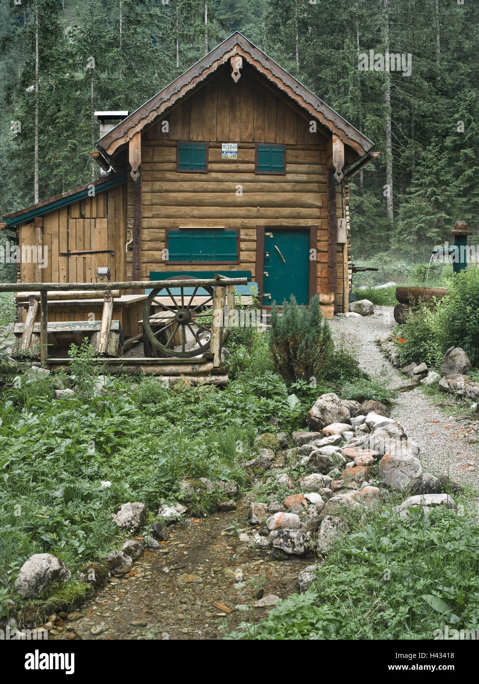 Austria, Salzburg country, wooden hut Stock Photo - Alamy