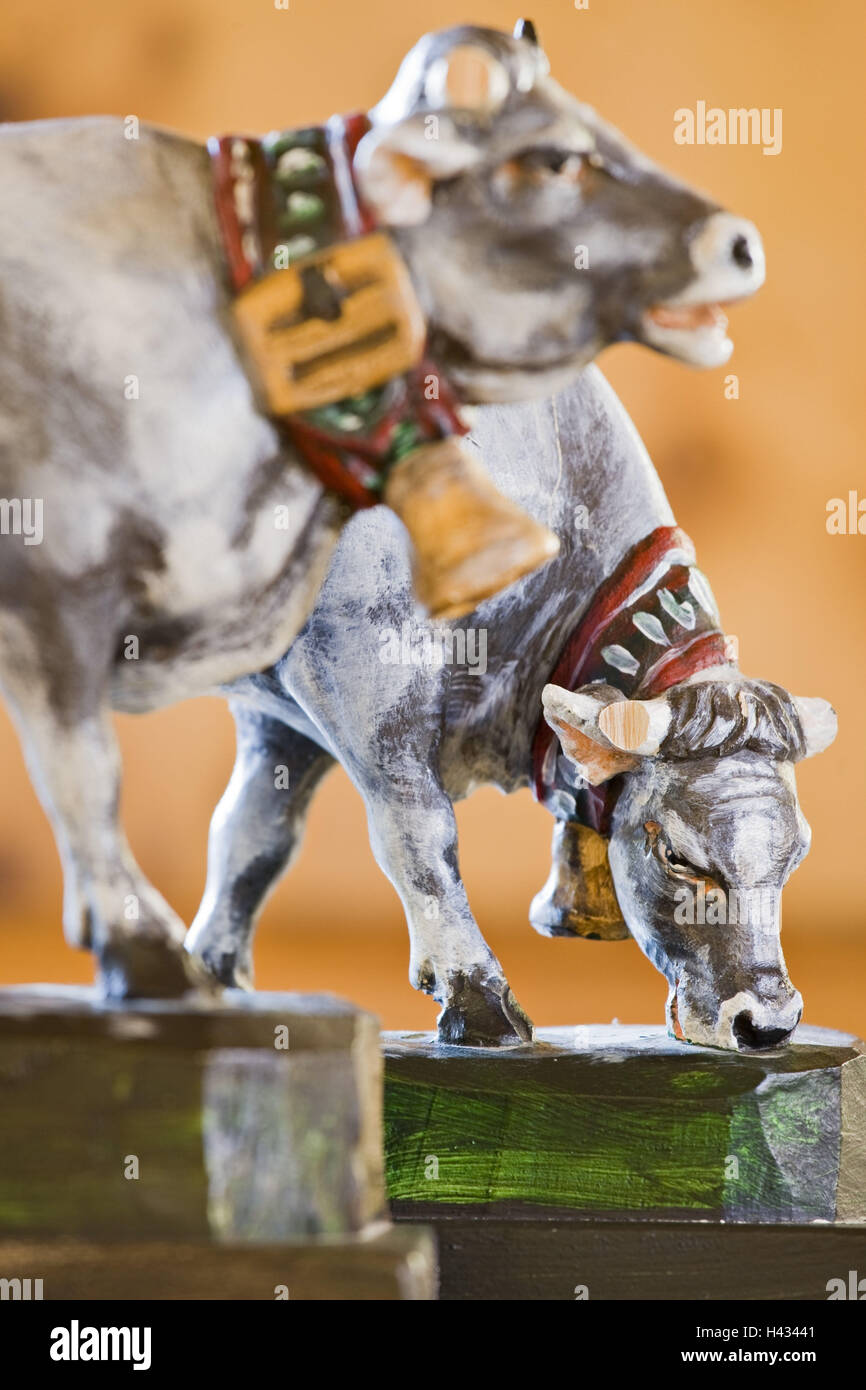 Austria, Tyrol, cows, carving Stock Photo - Alamy