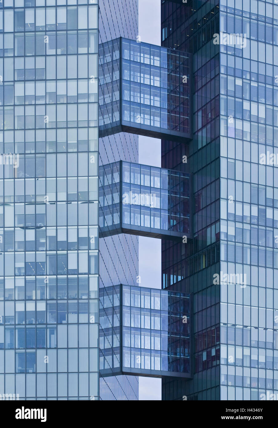 Austria, Vienna, Viennese mountain, Twin Towers, modern architecture ...