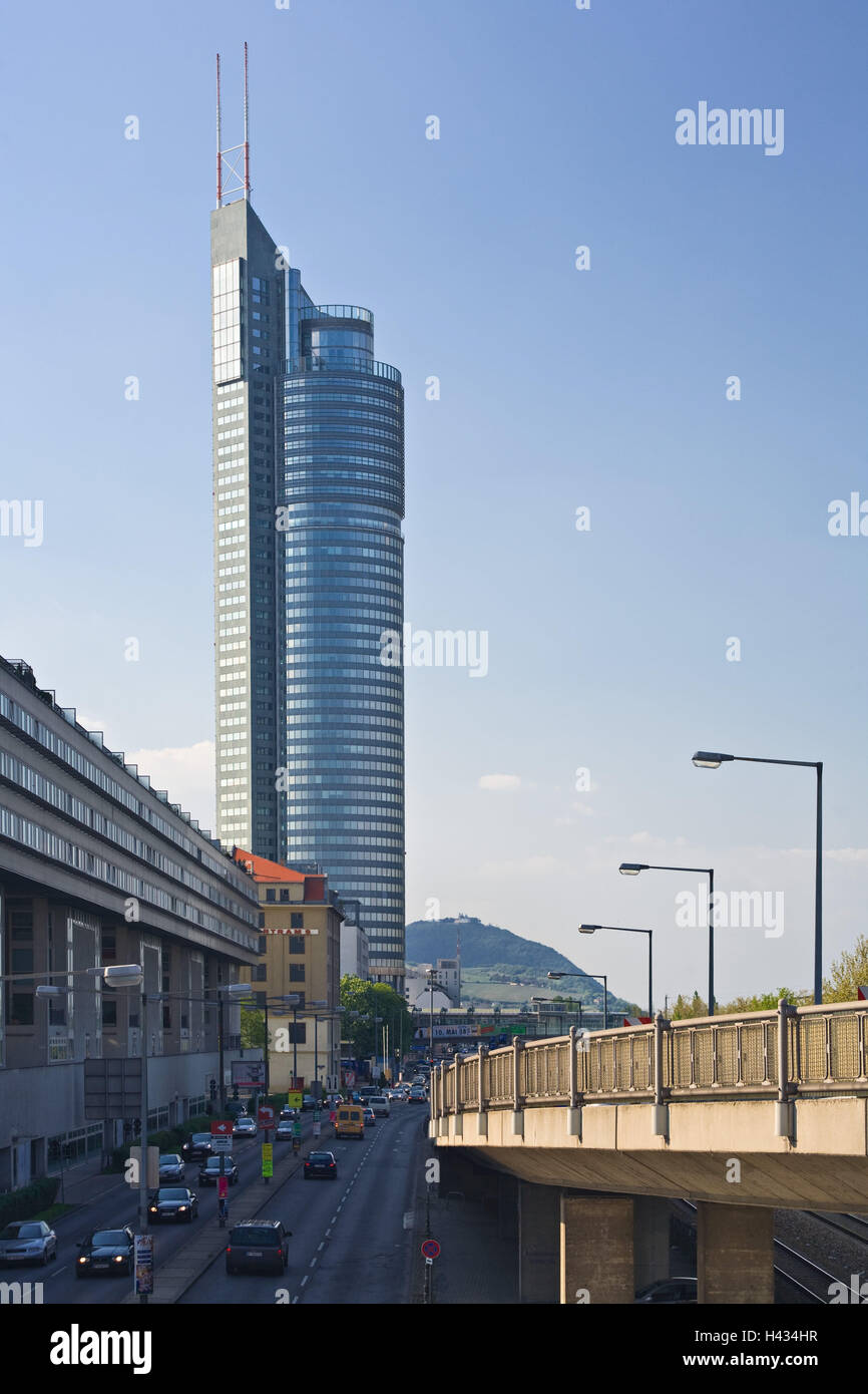 Austria, Vienna, Milleniumstower, high rise, modern architecture ...