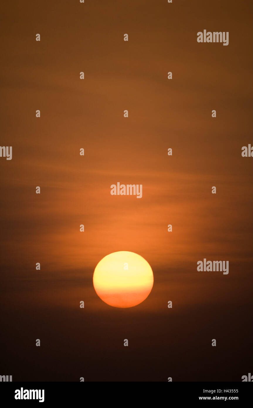 Sundown, the sun Stock Photo - Alamy