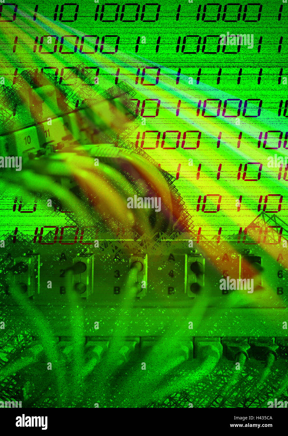 Composing, computer-installation, connections, cables ...