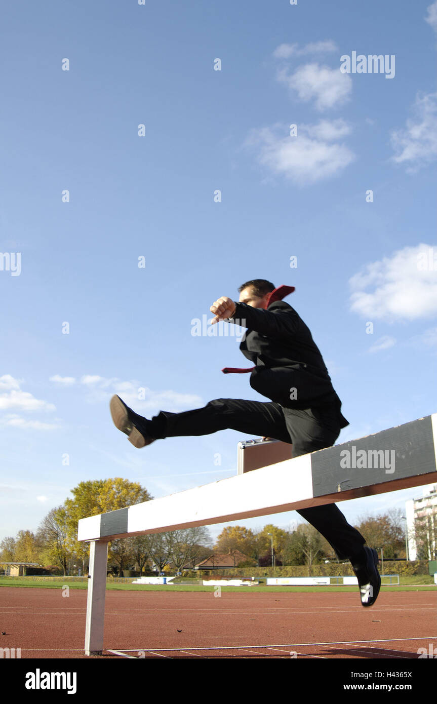 Businessman hurdle race hi-res stock photography and images - Alamy