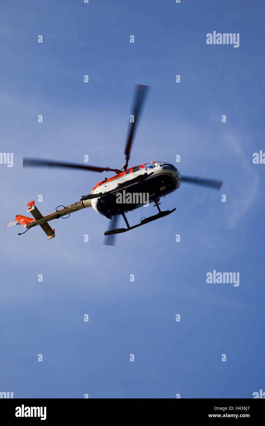 Helicopter, from below Stock Photo - Alamy