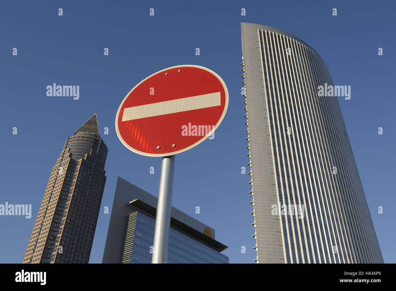 Germany, Hessen, Frankfurt on the Main, European fourth, tower at the ...