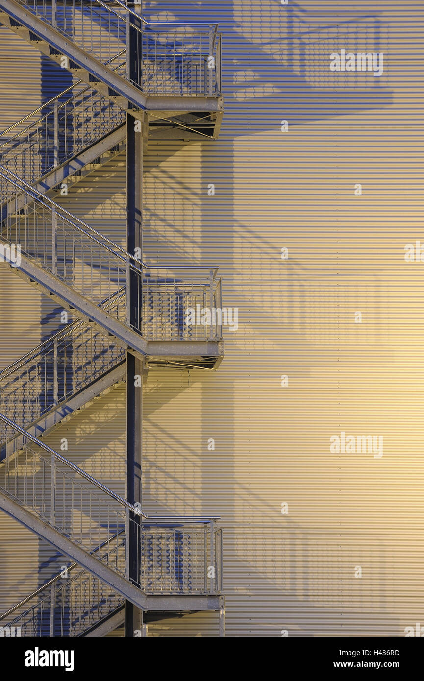 Outside stairs, steel design work, stairs, emergency stairs, building ...