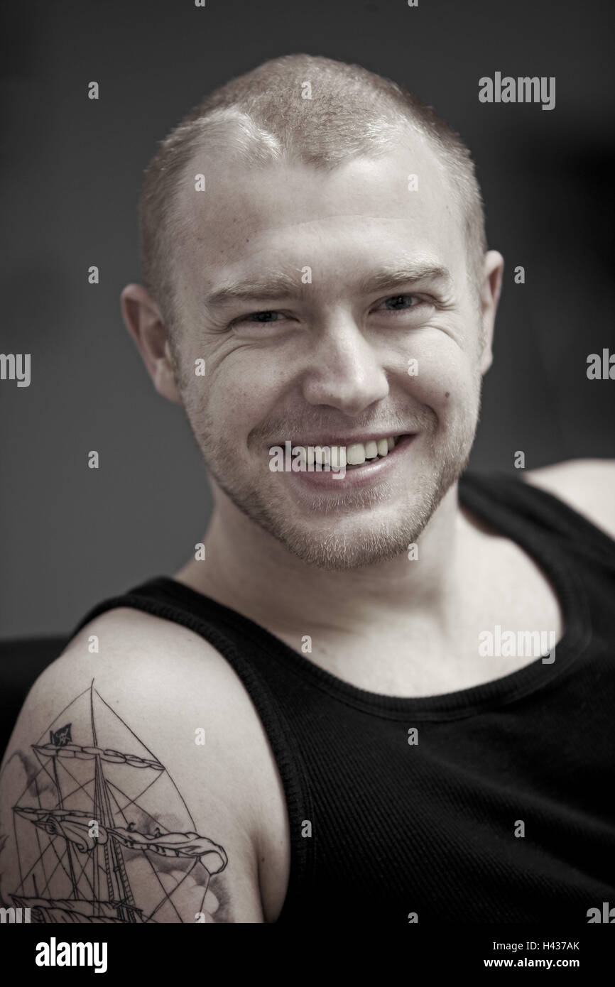 Man, young, smile, portrait Stock Photo - Alamy