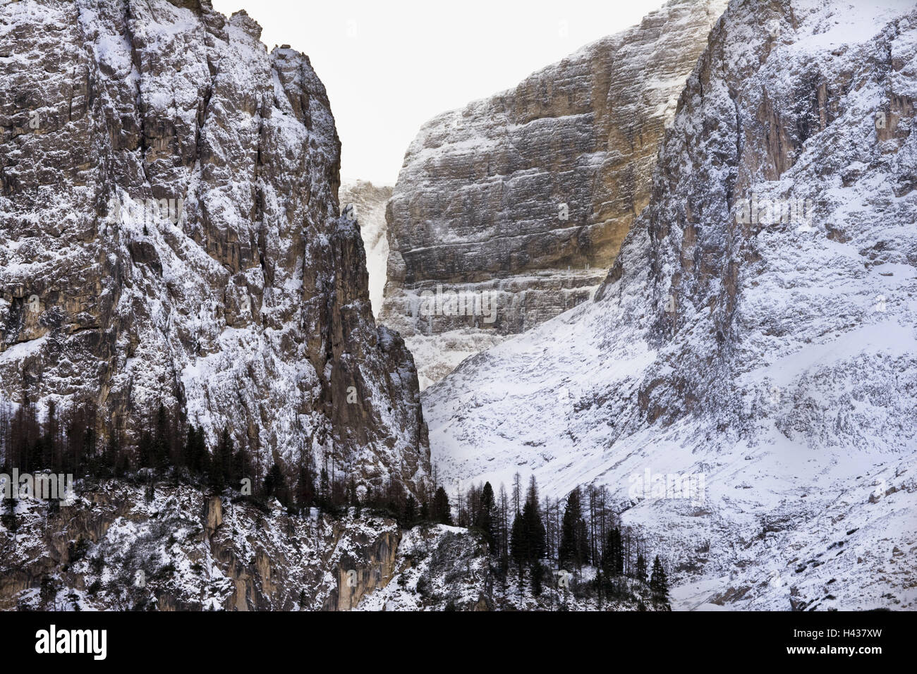 Snowy Mountain Cliffs