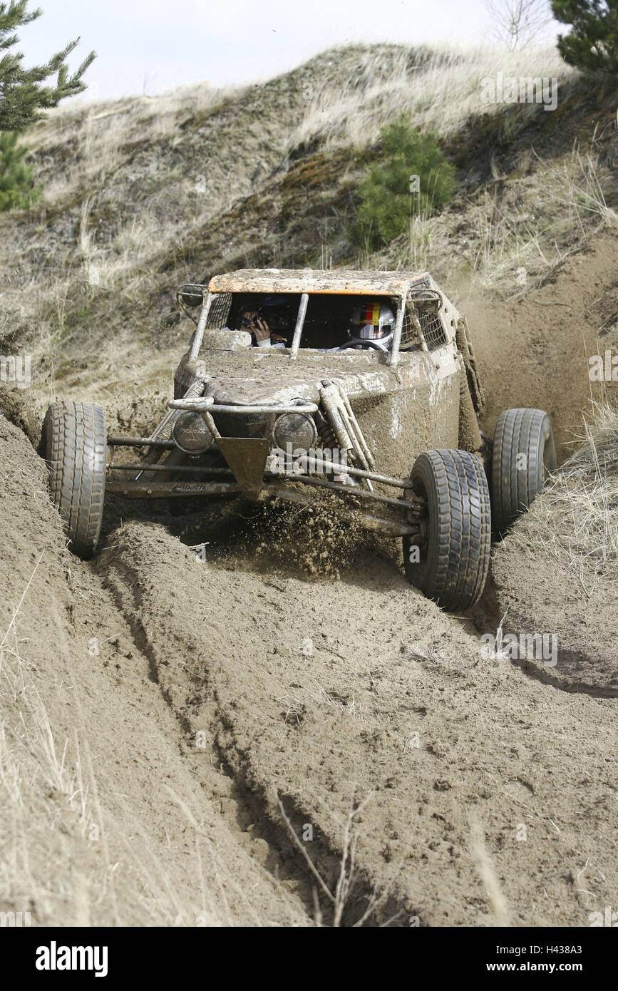 Baja California buggy, wild vehicle, journey, channels, grooves, ground ...