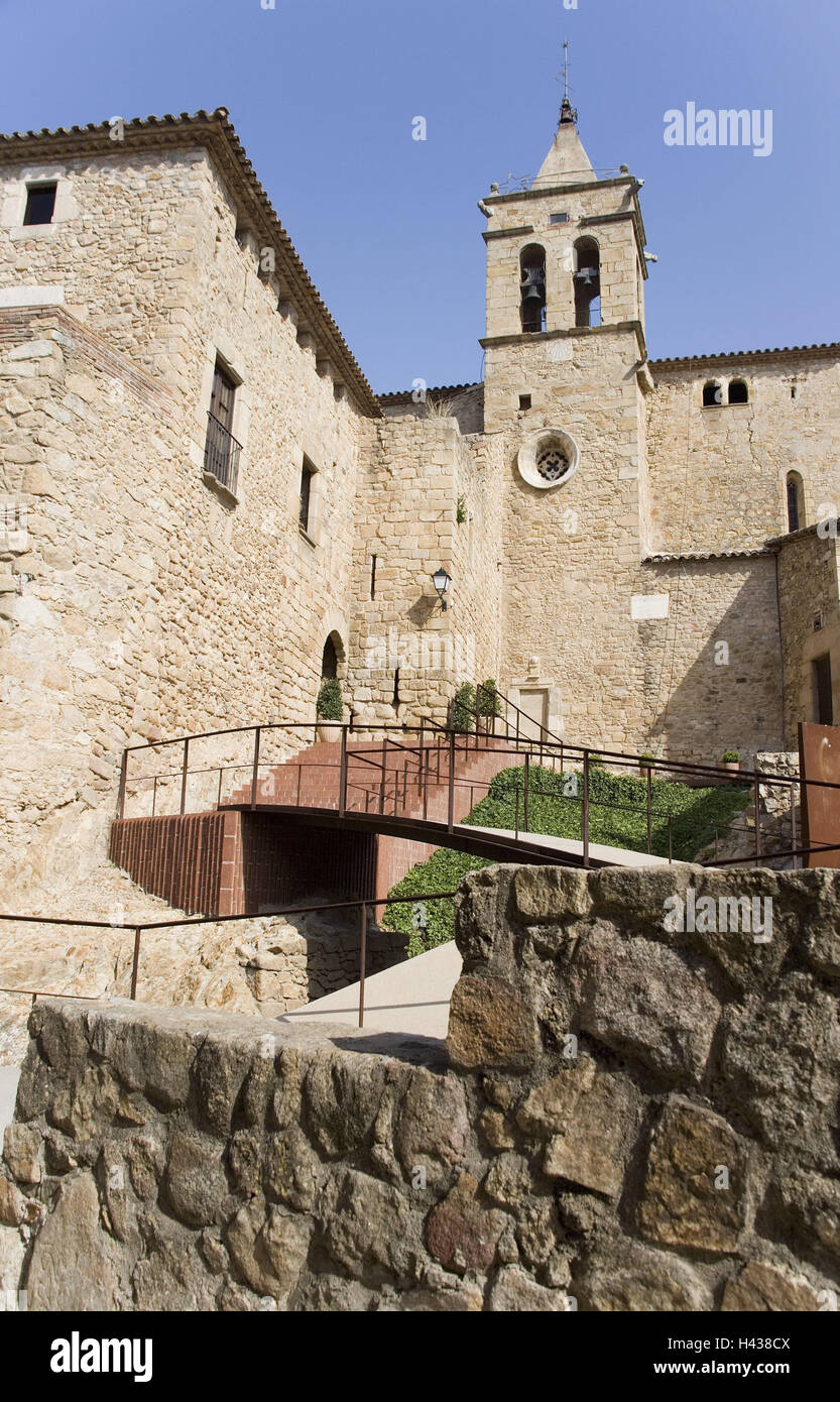 Fort, Castell d'Aro, Costa Brava, Catalonia, Spain, fortress, structure ...