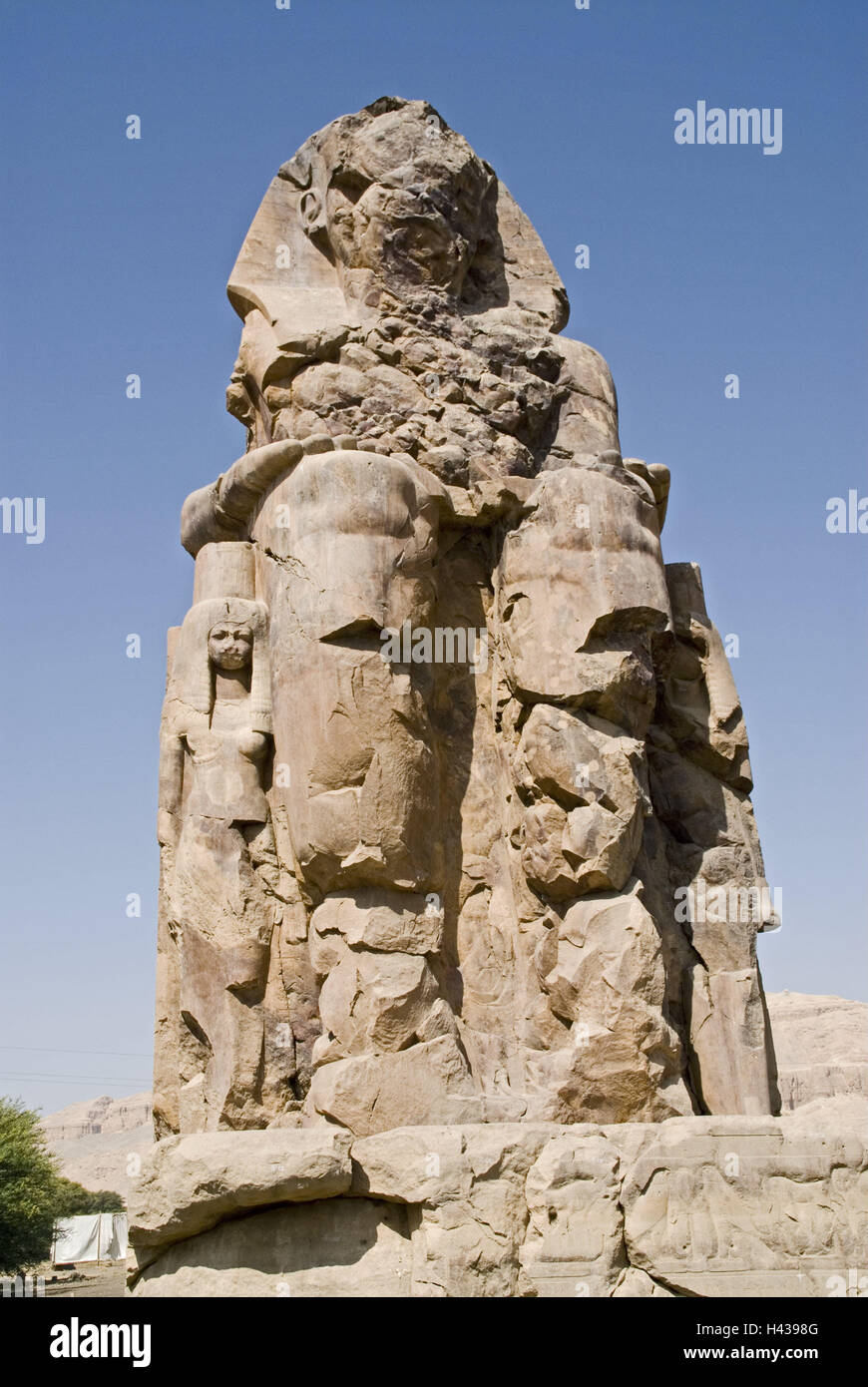 Egypt, Luxor, Memnonkolosse, Pharaoh Amenophis III, Upper Egypt, Thebes ...