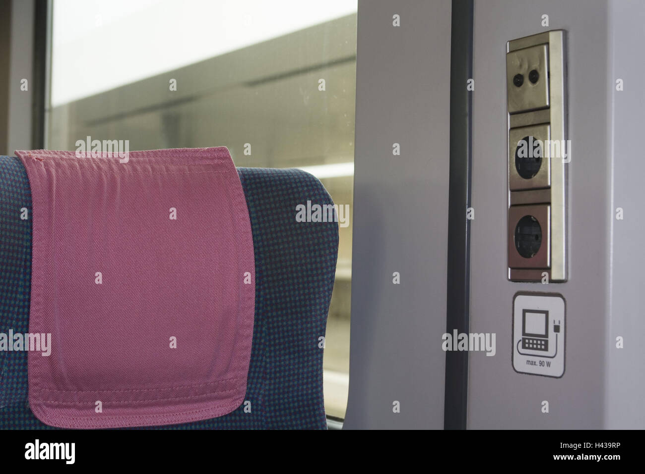 Train compartment, seat, sockets, nobody, trajectory carriage, train ...