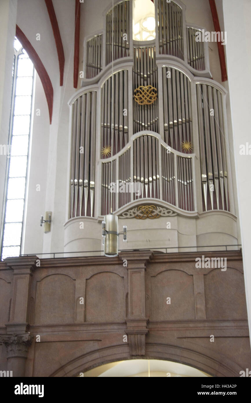 Germany, Saxony, Leipzig, Thomas' church, brook organ, church, hall ...