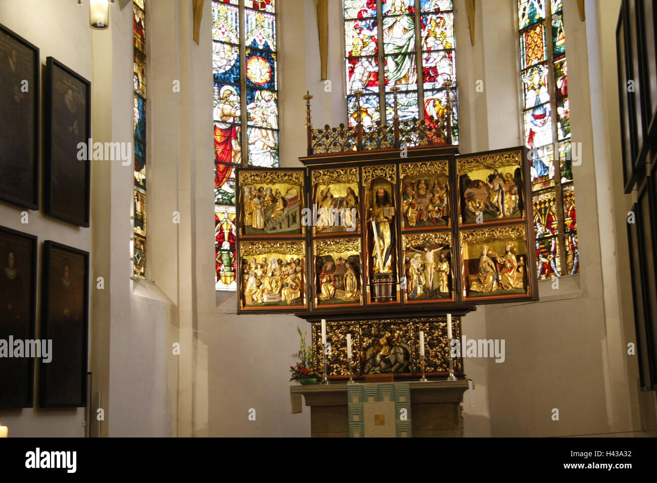 Germany, Saxony, Leipzig, Thomas' church, chancel, church, hall church ...