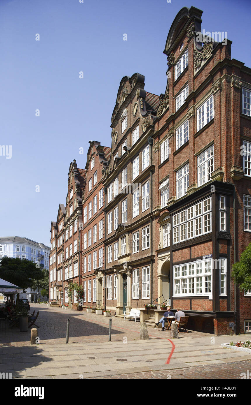 Germany, Hamburg, Peterstrasse, house facades Stock Photo - Alamy