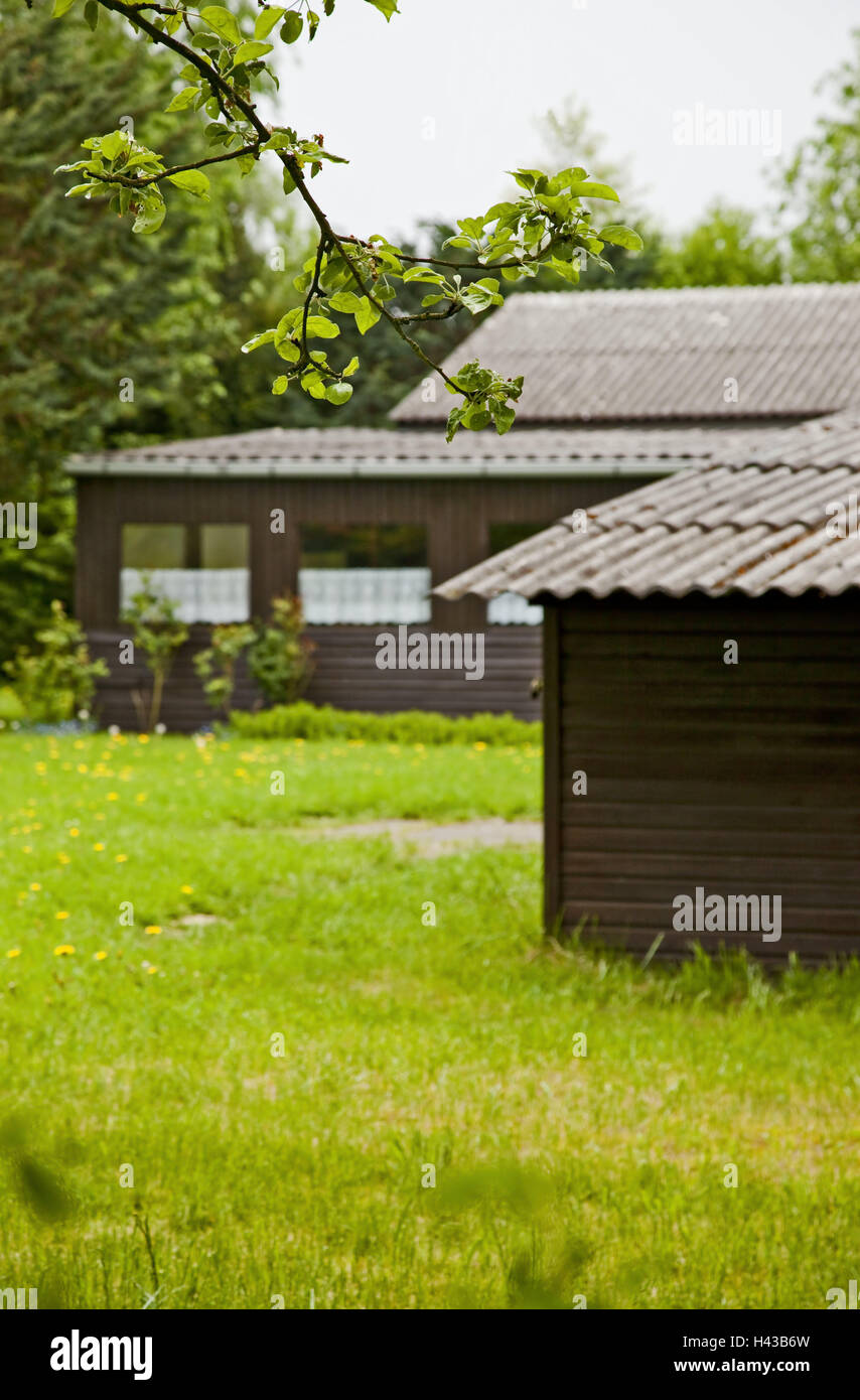 Garden, summer house, detail, blur, bower, arbour, garden small house ...