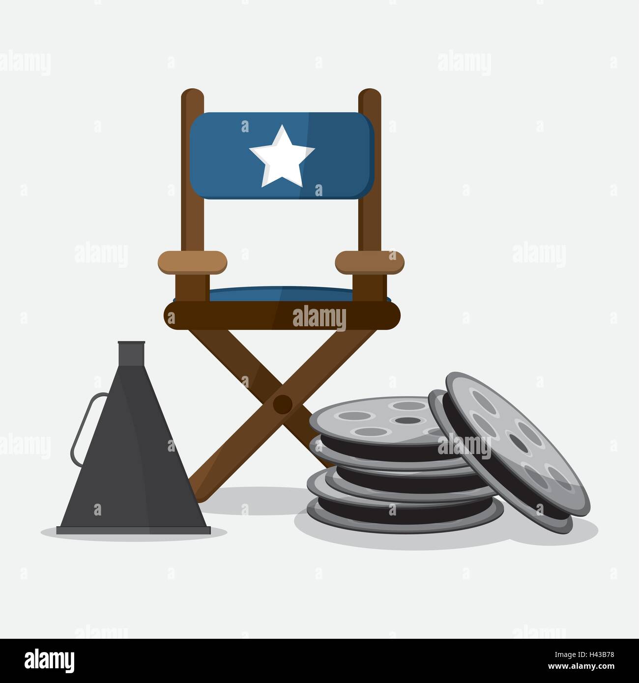 Directors chair cinema and movie design Stock Vector Image & Art - Alamy