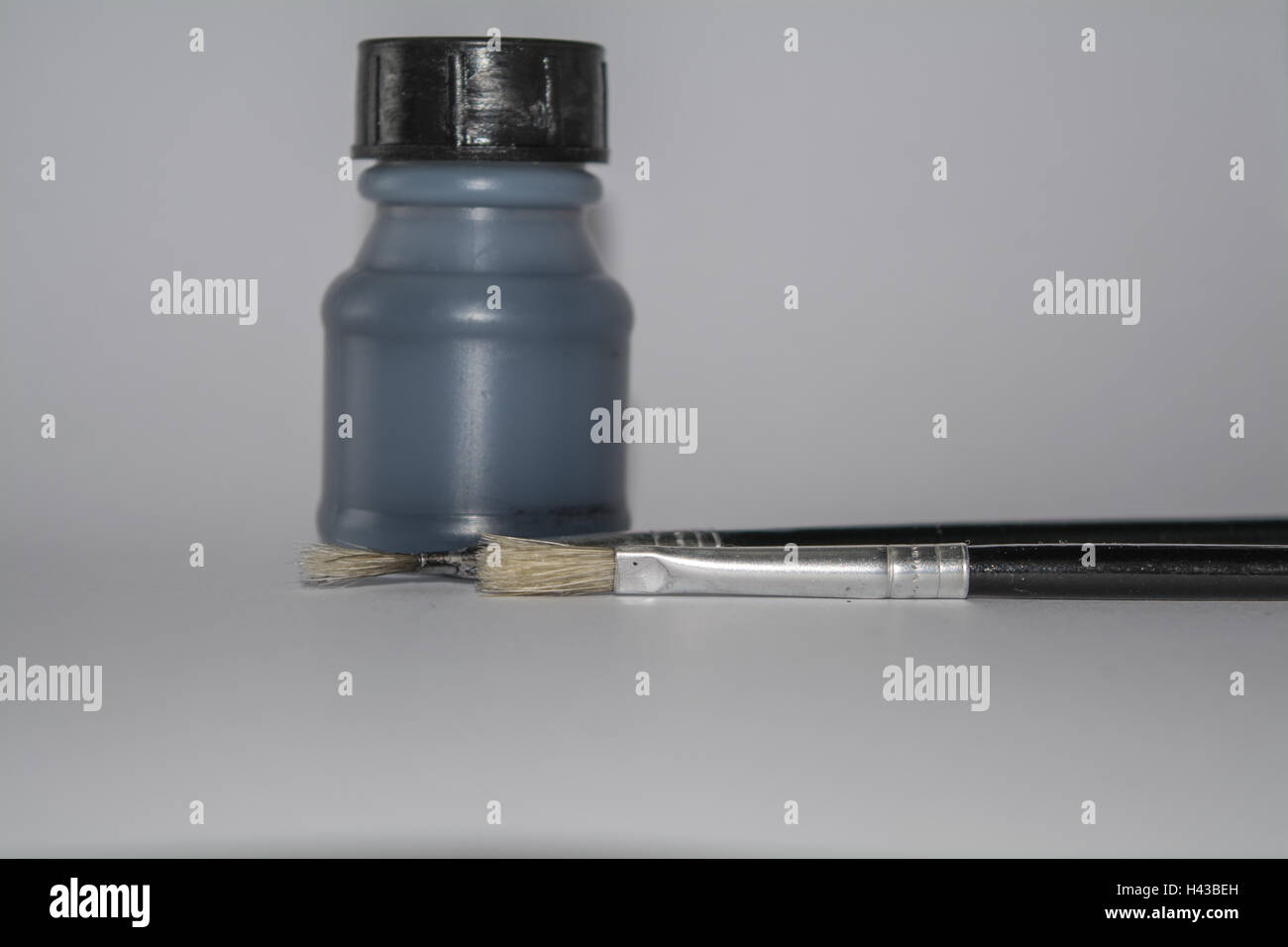 Ink and brush Stock Photo - Alamy