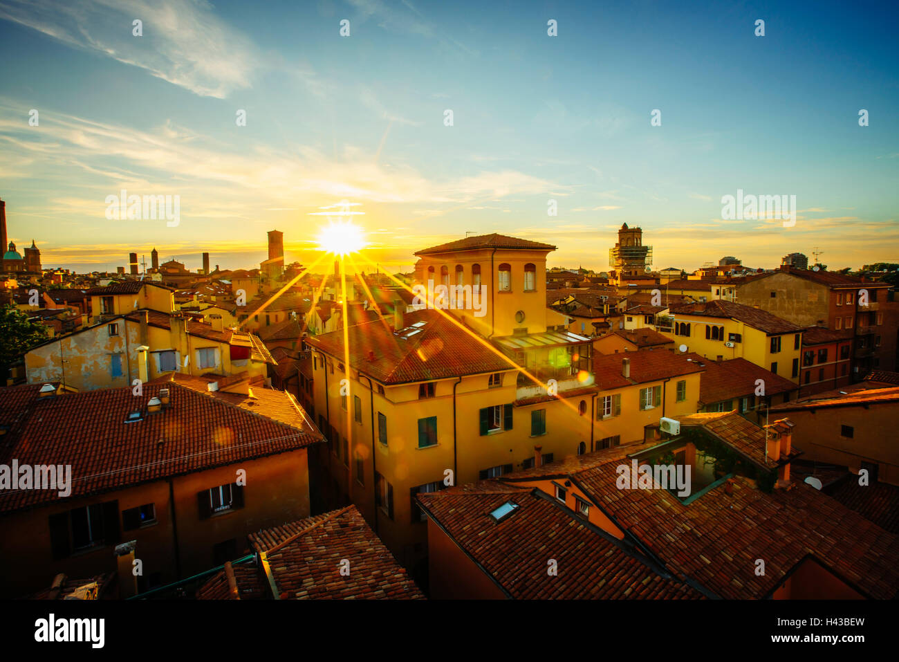 Bologna rooftop view hi-res stock photography and images - Alamy