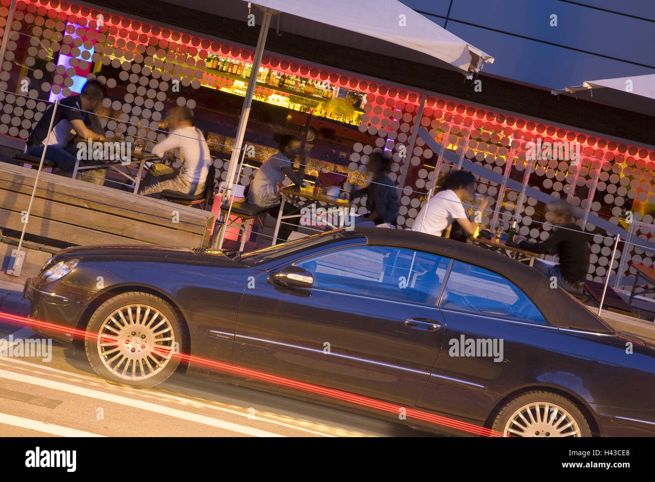 Germany, Baden-Wurttemberg, Stuttgart, Theodor Heuss street, bar club lounge nut milk, street ...