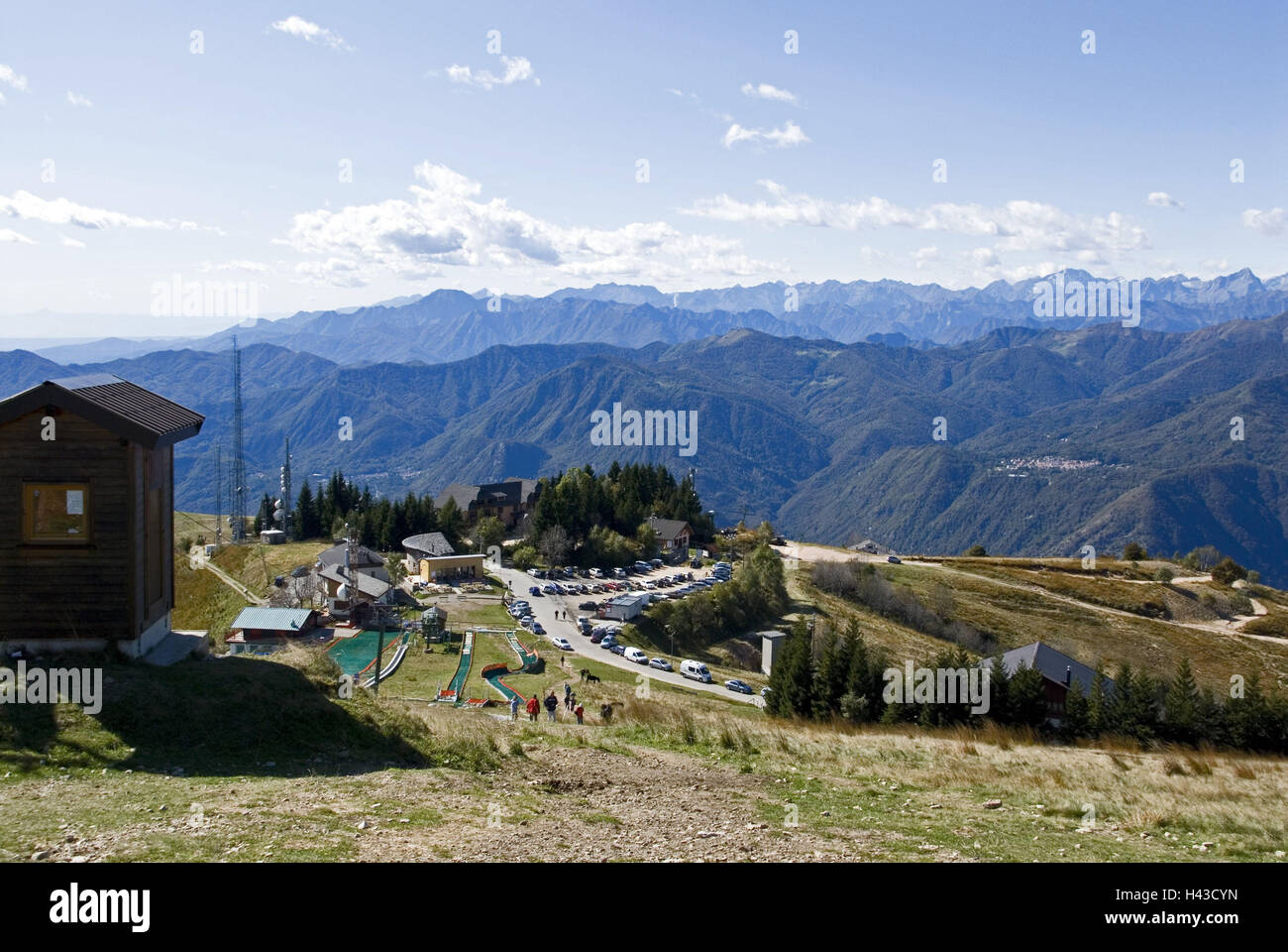 Italy, Piedmont, Monte Mottarone, summit, 1491 m, environment, Alpine ...
